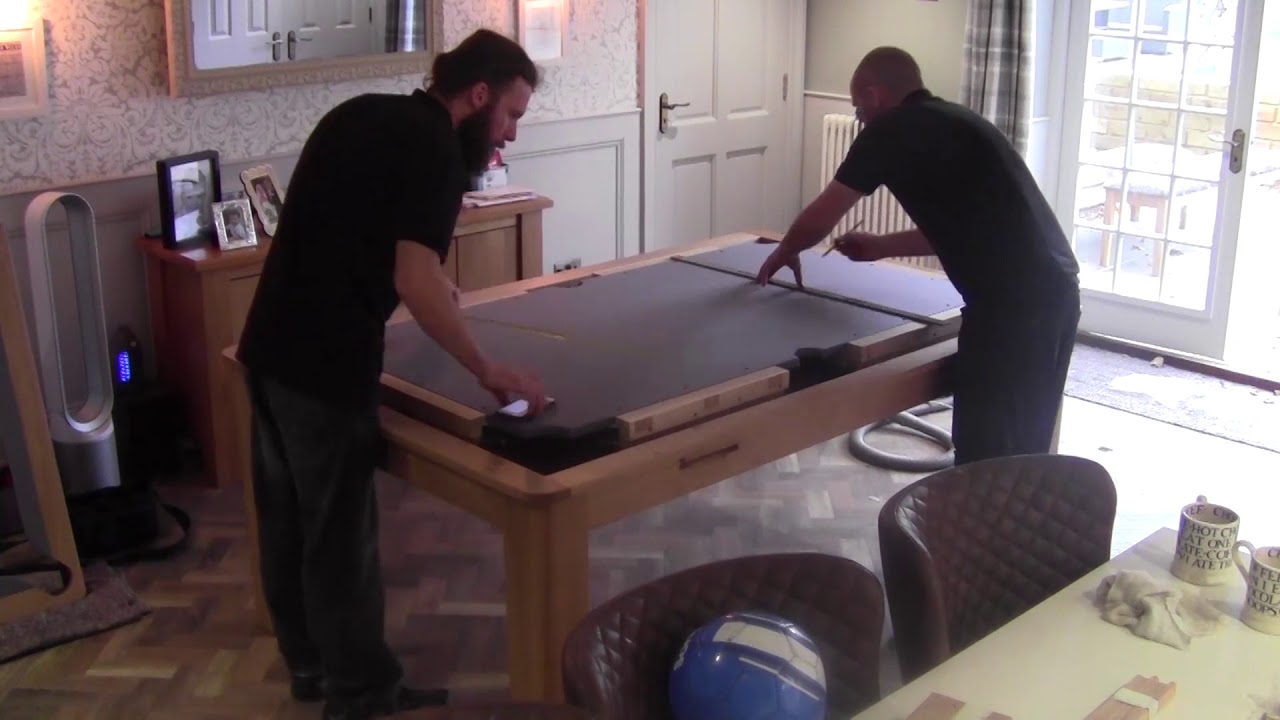 Farmhouse Rollover Pool Table Installation Time-Lapse - YouTube