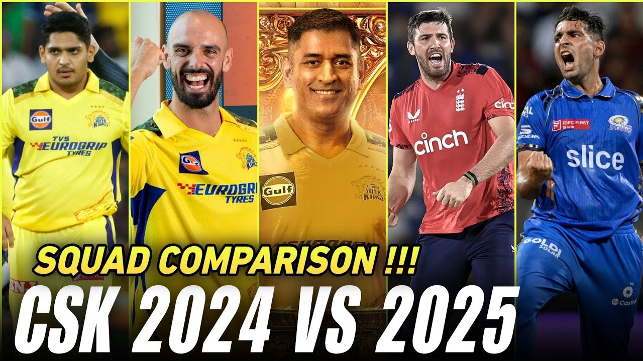 Jamie Overton Vs Daryl Mitchell 🔥 CSK Squad Comparison | IPL 2025 ...