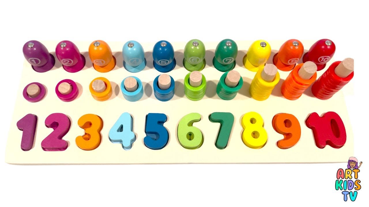 Best Number Toy Puzzle Activity & Colors | Educational Videos for ...