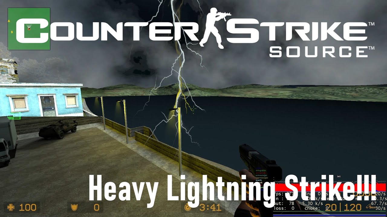Counter Strike Source - Heavy Lightning Strike!!! - YouTube