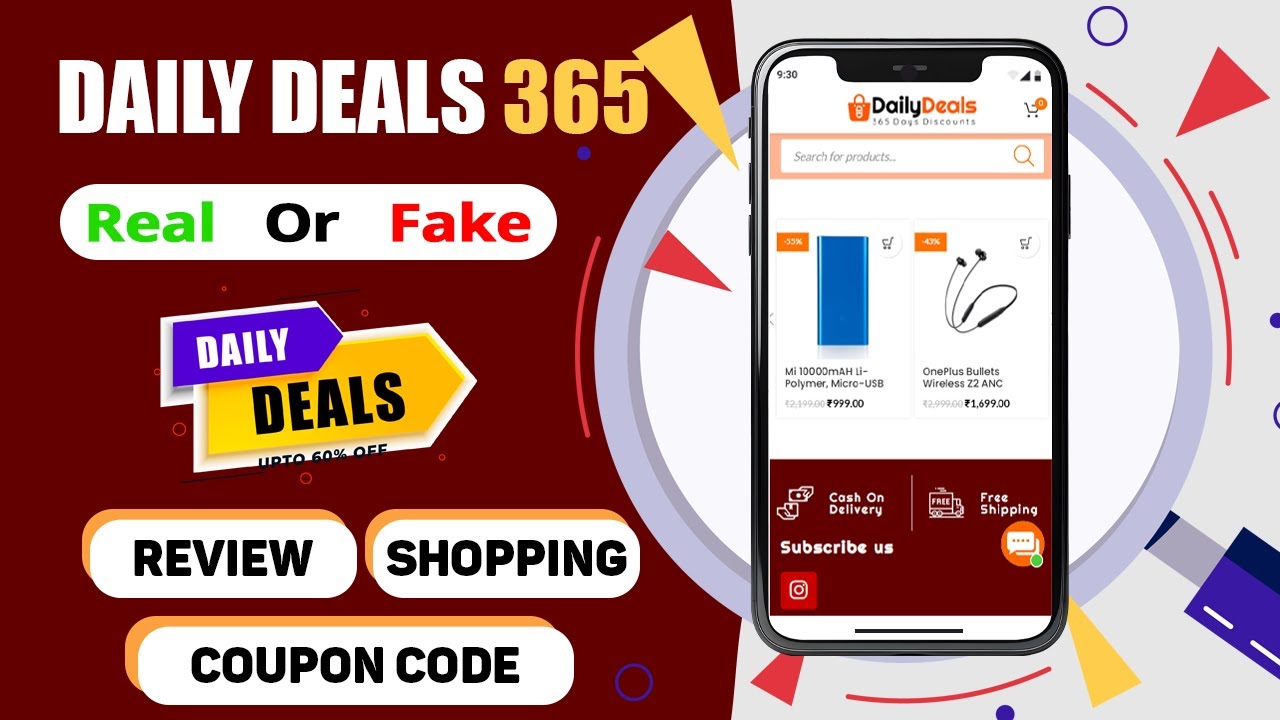 Daily Deals 365 Real or Fake | Coupon Code | Track Order | Online ...