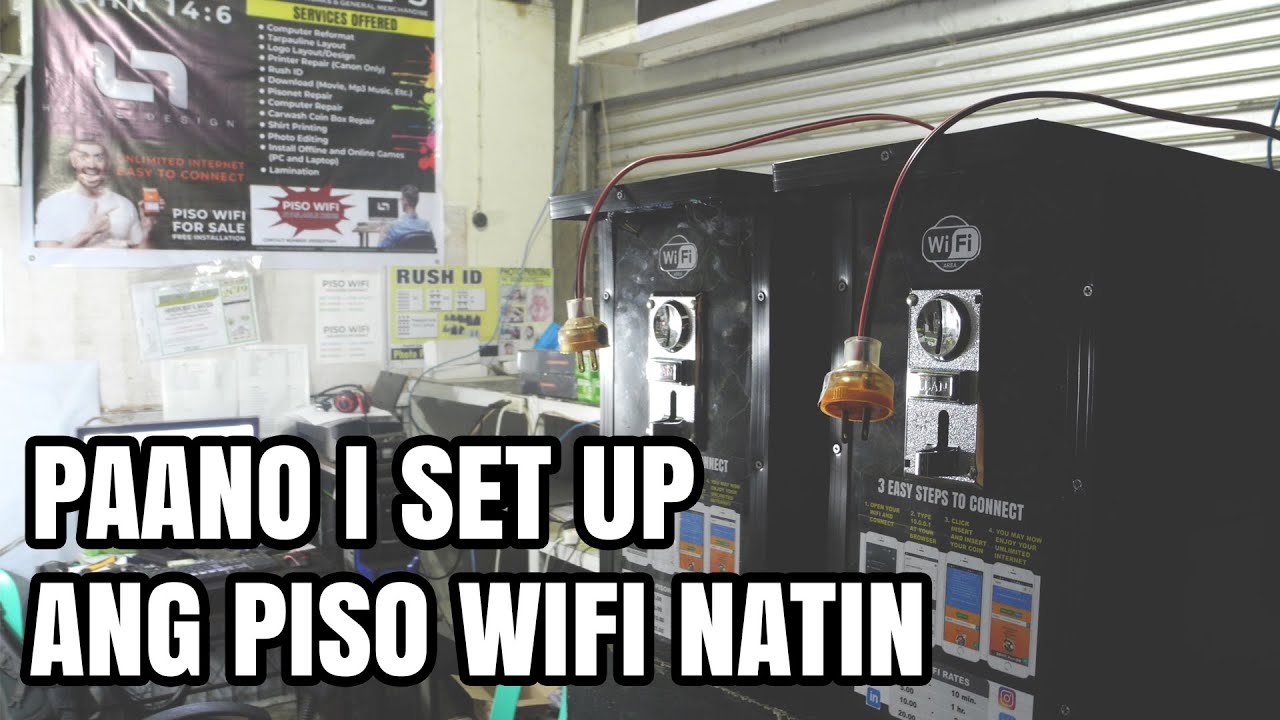 Paano i set up ang piso wifi vending machine (ezwifi software license ...