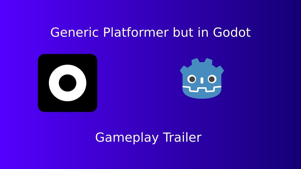 Generic Platformer but Godot Gameplay Trailer - YouTube