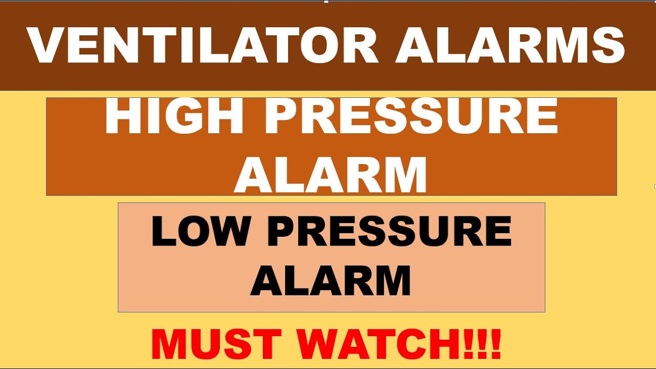 HOW TO PASS NCLEX | VENTILATOR ALARMS | CAUSES OF VENTILATOR ALARMS ...