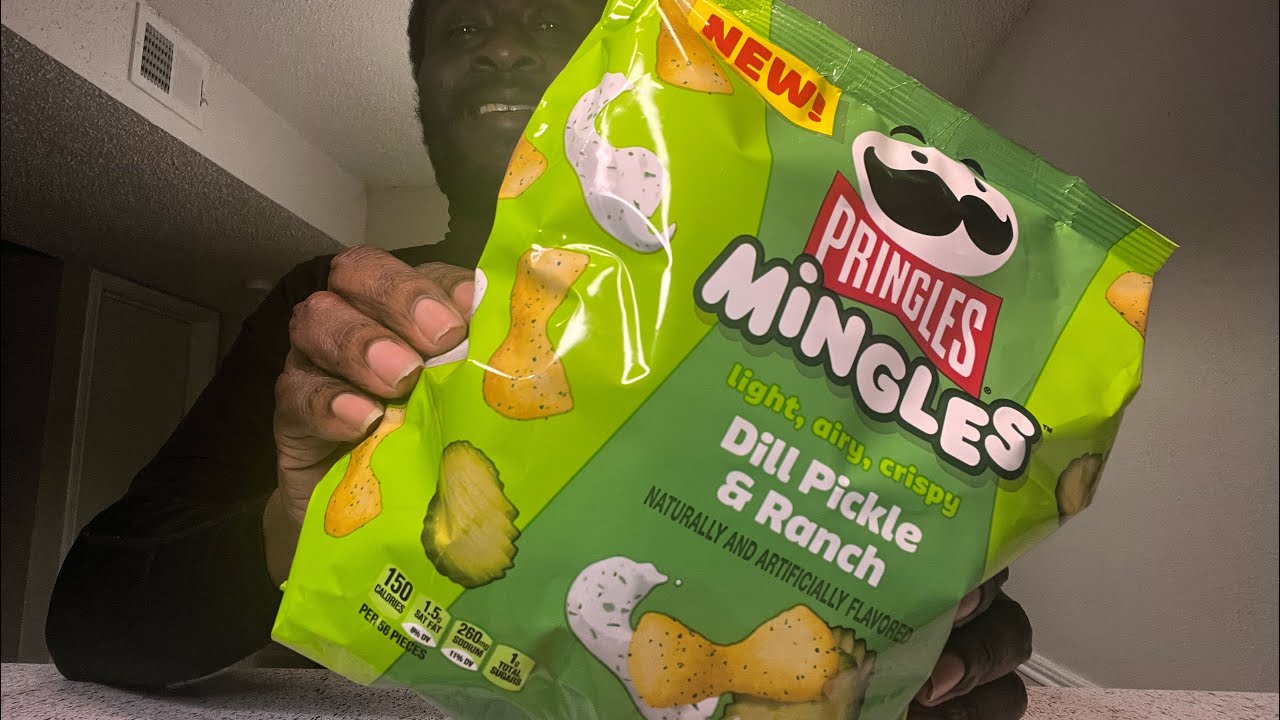 New Pringles Mingles Dill Pickle & Ranch Flavor! Review - YouTube