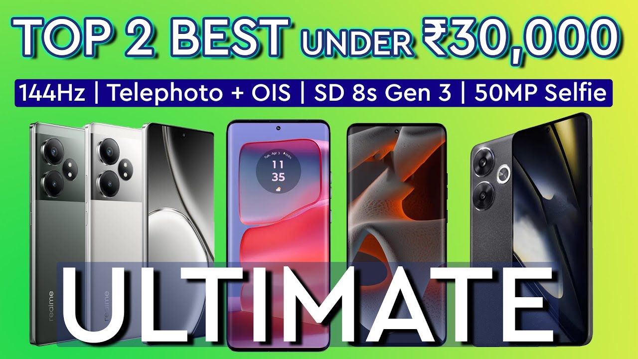 TOP 2 BEST PHONES UNDER 30000 🔥 BEST MOBILE WITH 144HZ 125W SNAPDRAGON ...