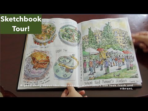 Sketchbook Tour 】Summer 2016 ｜Ink and Watercolors Art Journal by Becky ...