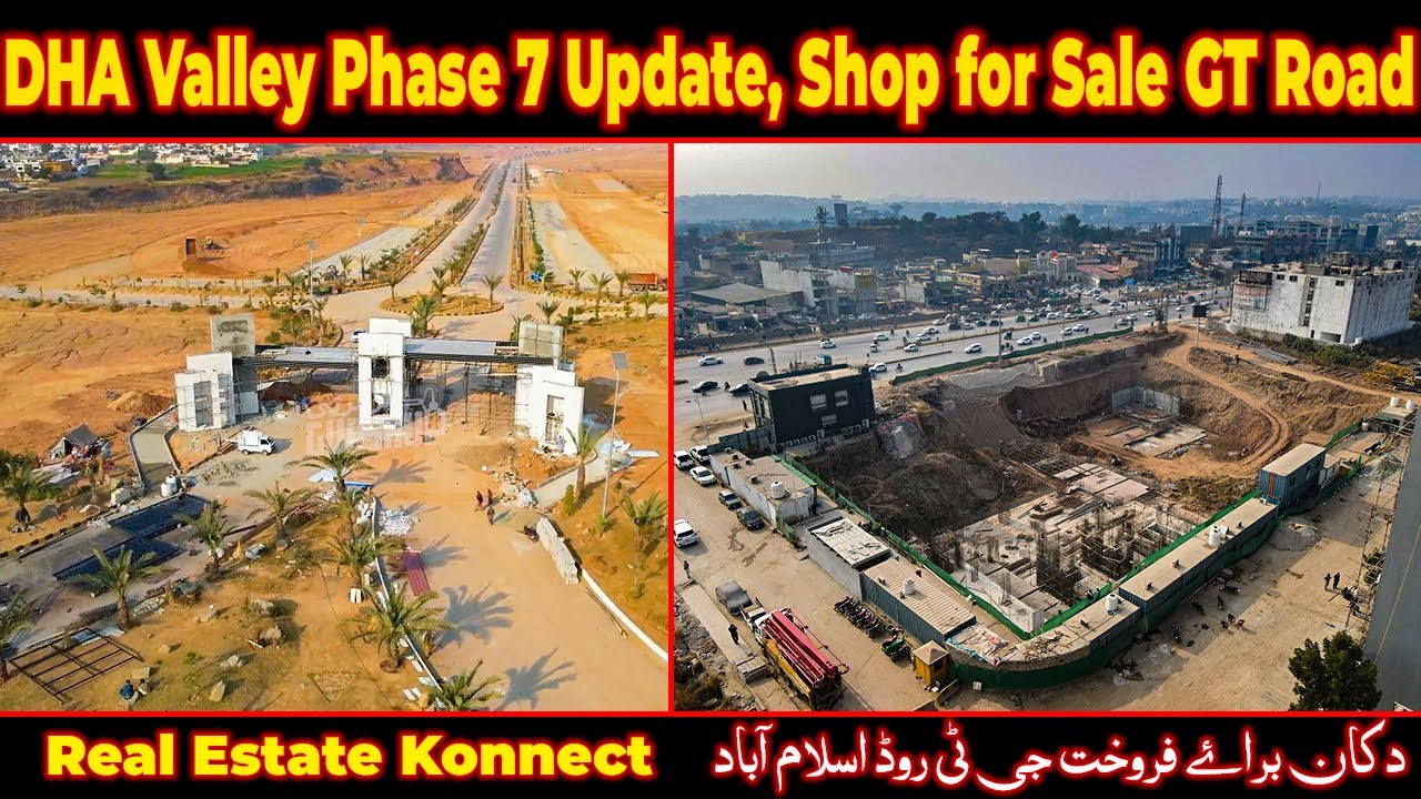 DHA Valley Phase 7 Update and Shop For Sale on Main GT Road - YouTube
