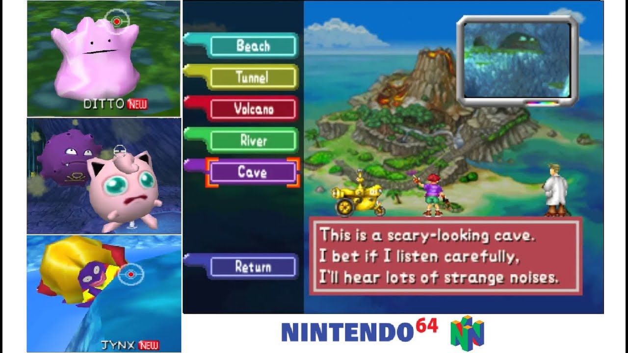 Pokémon Snap N64 - Cave - YouTube