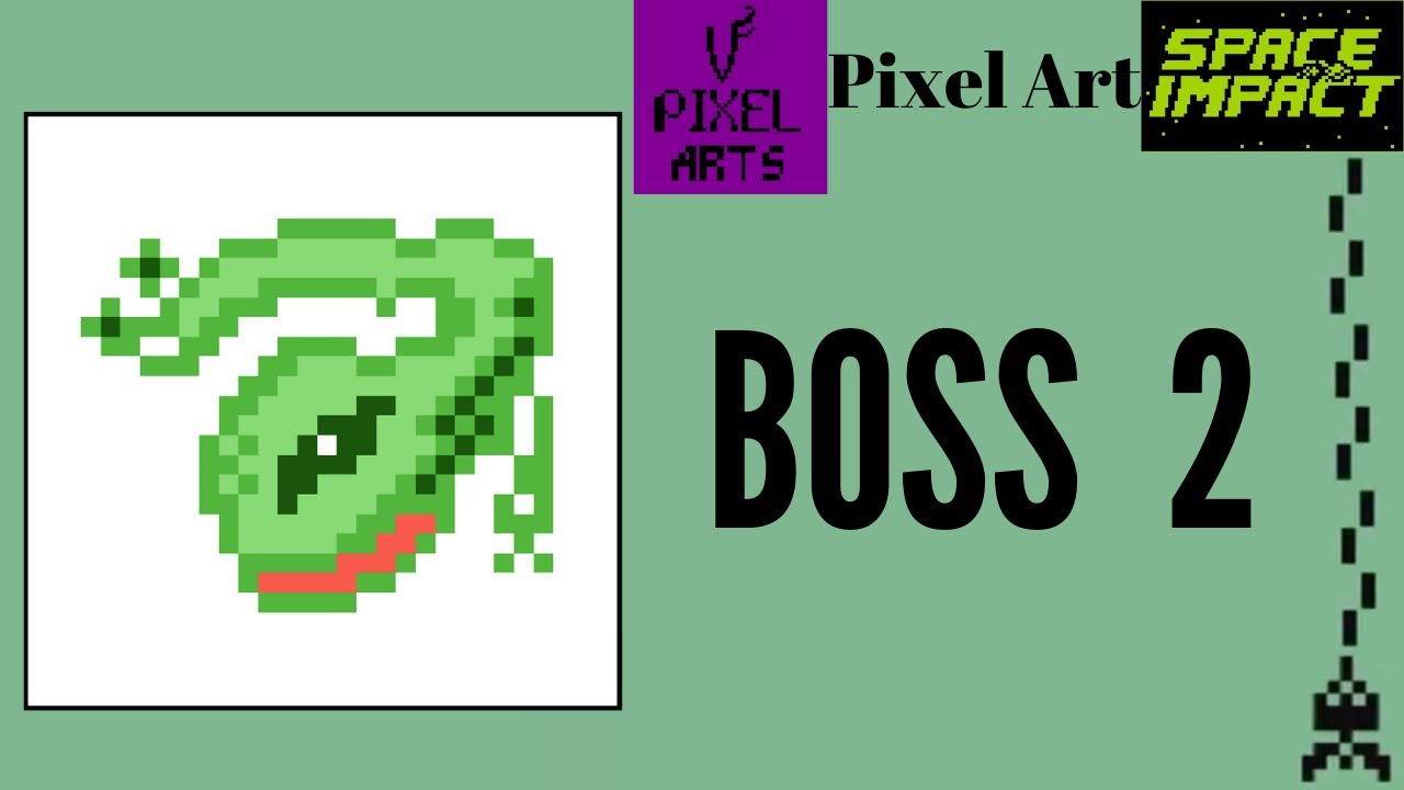 Space Impact Boss 2 Pixel Art - YouTube