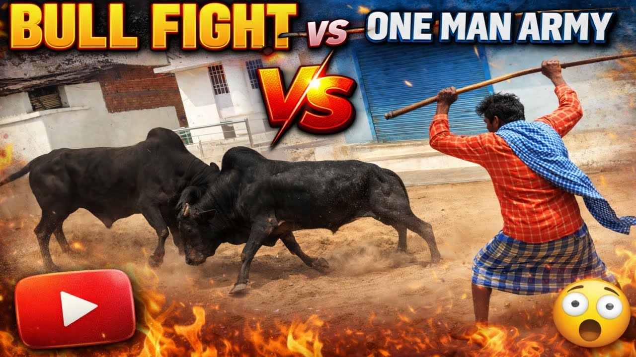 Bull fight versus One Man Army😱😱😱 - YouTube