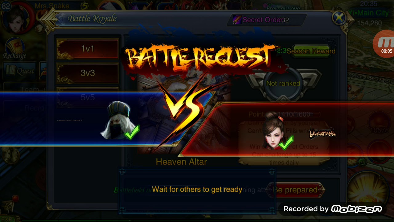 Battle Royal Mrs.Snake S30 - YouTube