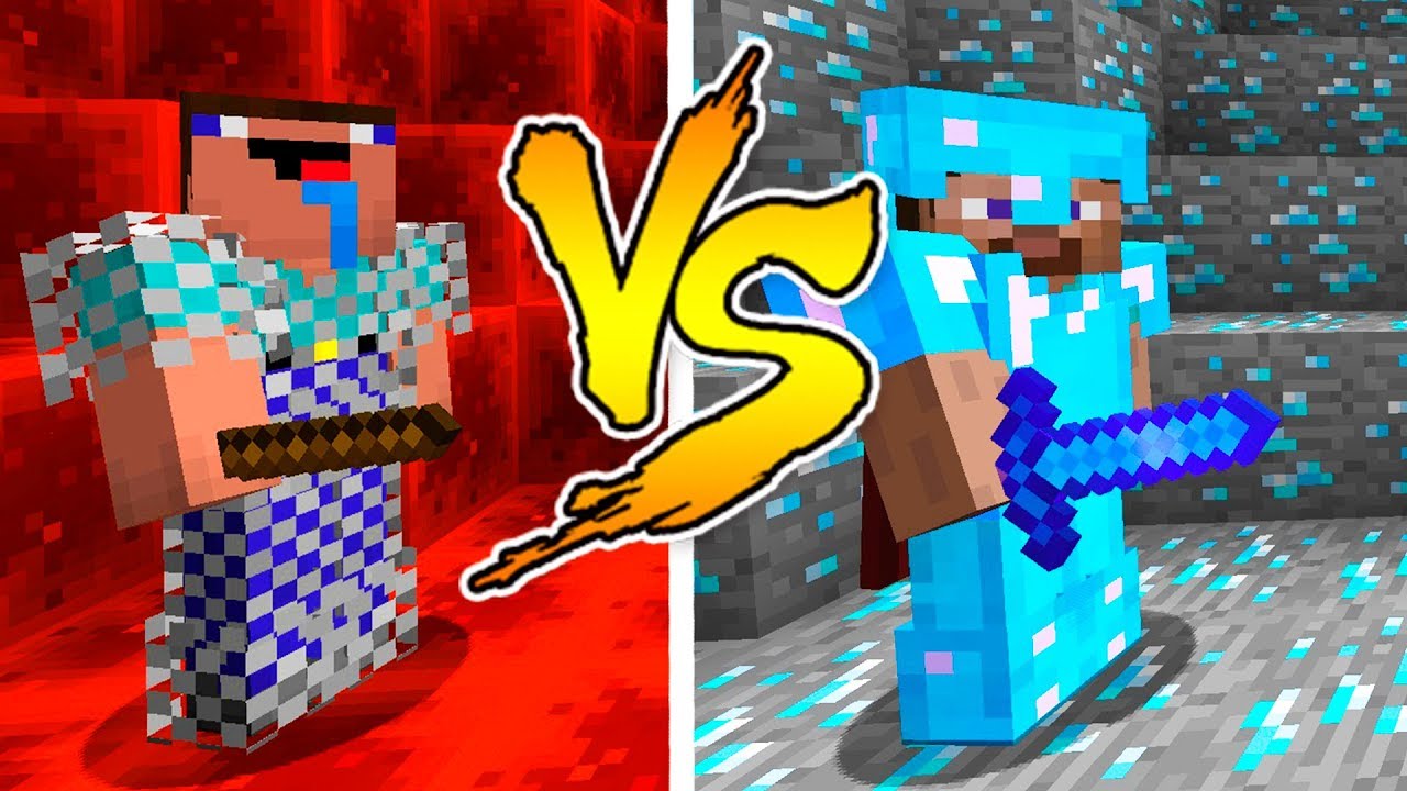 MINECRAFT - NOOB VS PRO: DIAMOND BATTLE in Minecraft - YouTube
