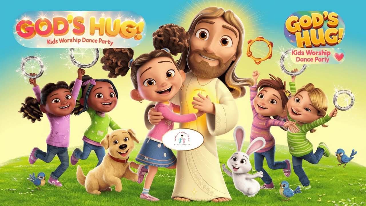 🎶God’s Hug! 🤗 Kids Worship Dance Party 2025 - Super Fun Jesus Song ...