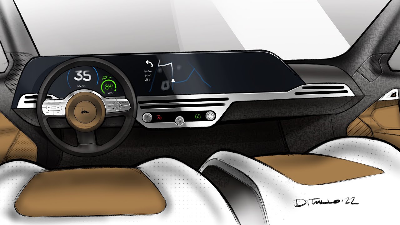 Futuristic Car Interior
