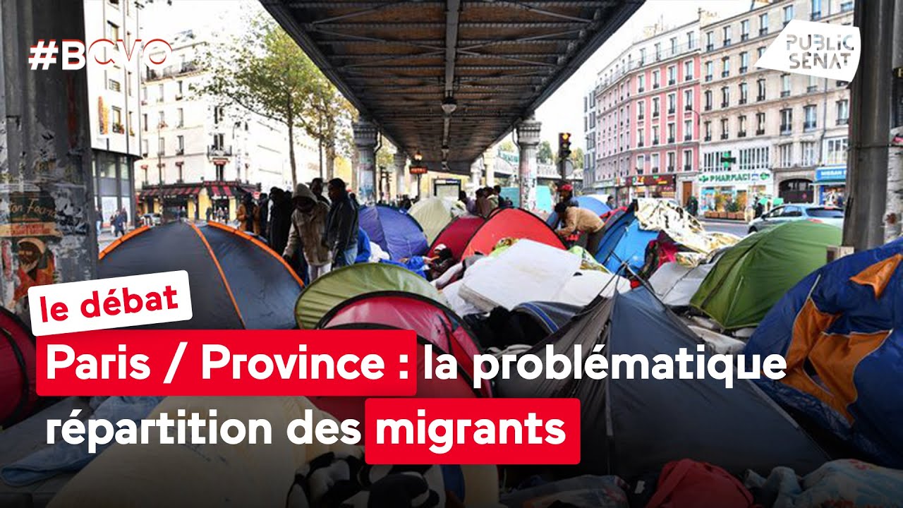 Paris / Province : la problématique répartition des migrants - YouTube