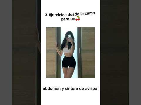 🍒Crea una Cintura de Avispa desde tu Cama🍄 #glowup #ejercicioencasa #shorts #belleza #abdomen