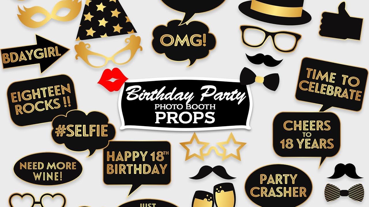 DIY Birthday props .Reuse of props - YouTube