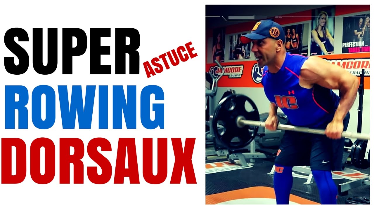 Musculation Dorsaux: Rowing Barre - YouTube
