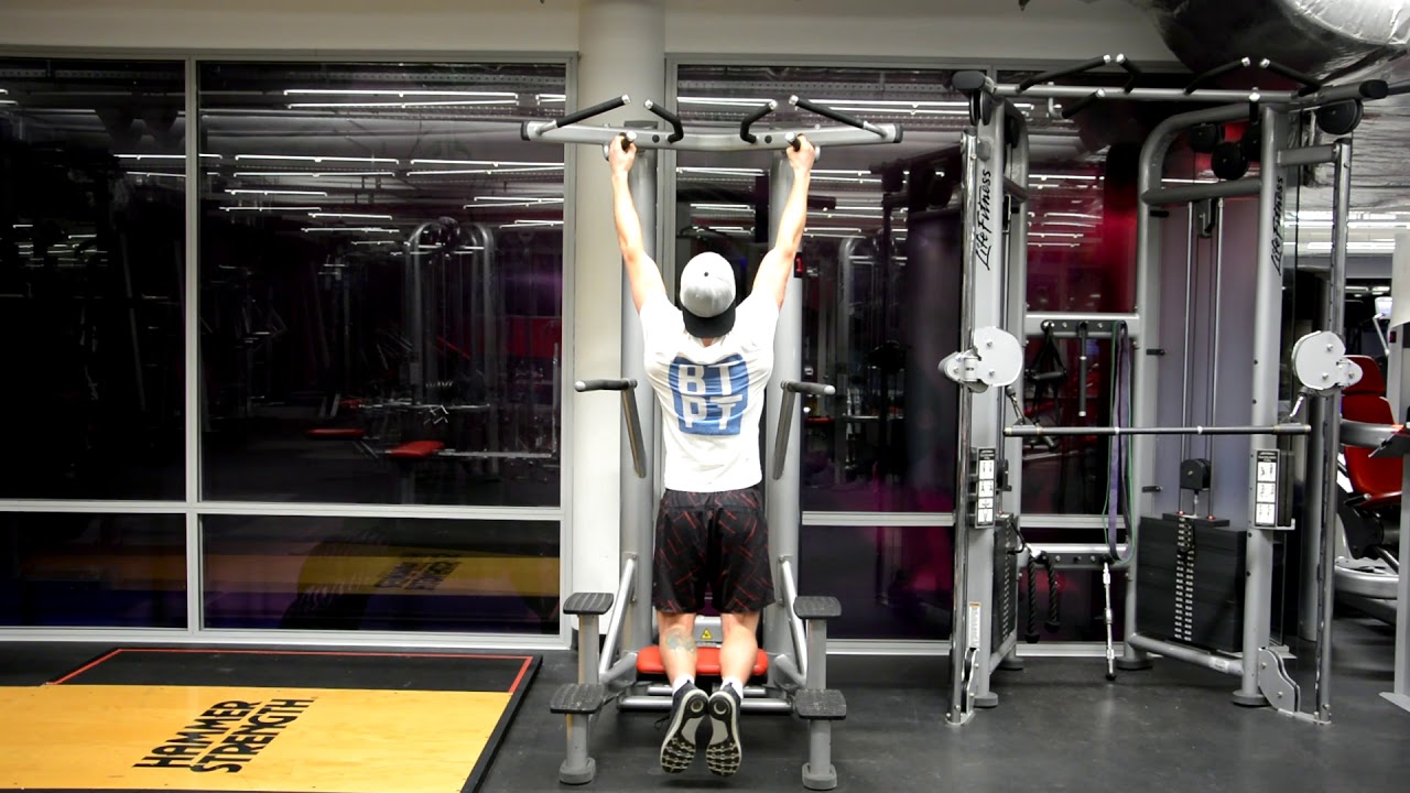 Neutral-grip Assisted Pull-ups - BT the PT - YouTube