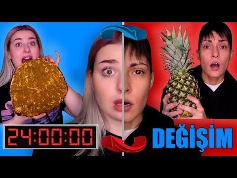 24 SAAT YEMEKLERİMİZİ DEĞİŞTİRDİK ! | ELİF YALÇIN