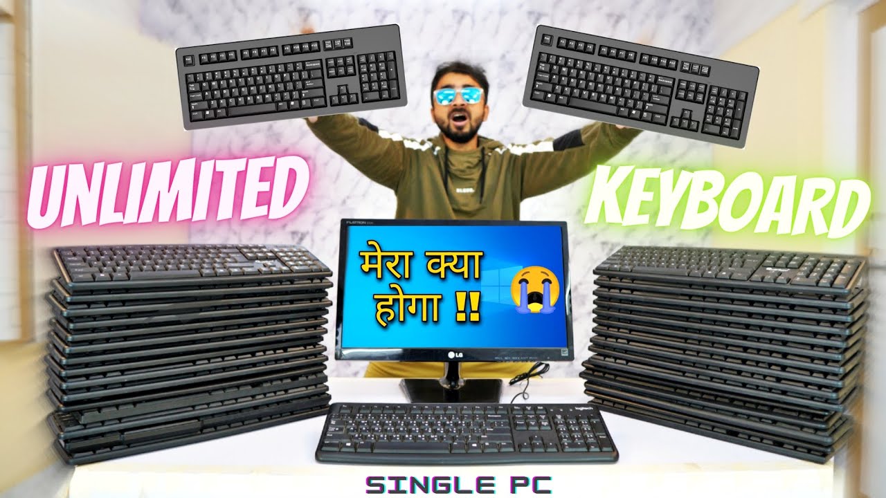 Unlimited Keyboard In A Single Computer 😳😳 !! 1 लाख के Windows PC ...