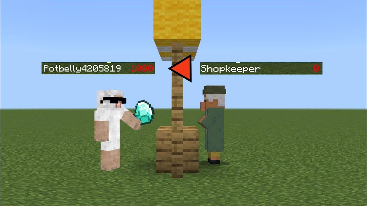 HOW TO MAKE A MONEY SYSTEM IN MINECRAFT BEDROCK - YouTube