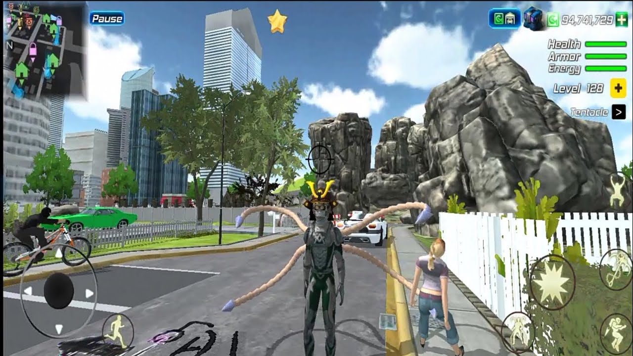 Rope Frog Ninja Hero Car Vegas; Walkthrough Tentacle Rope hero ...