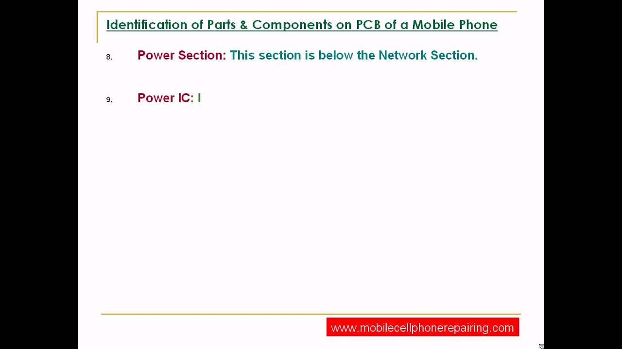 How to Identify Parts and Components on PCB of a Mobile Cell Phone ...