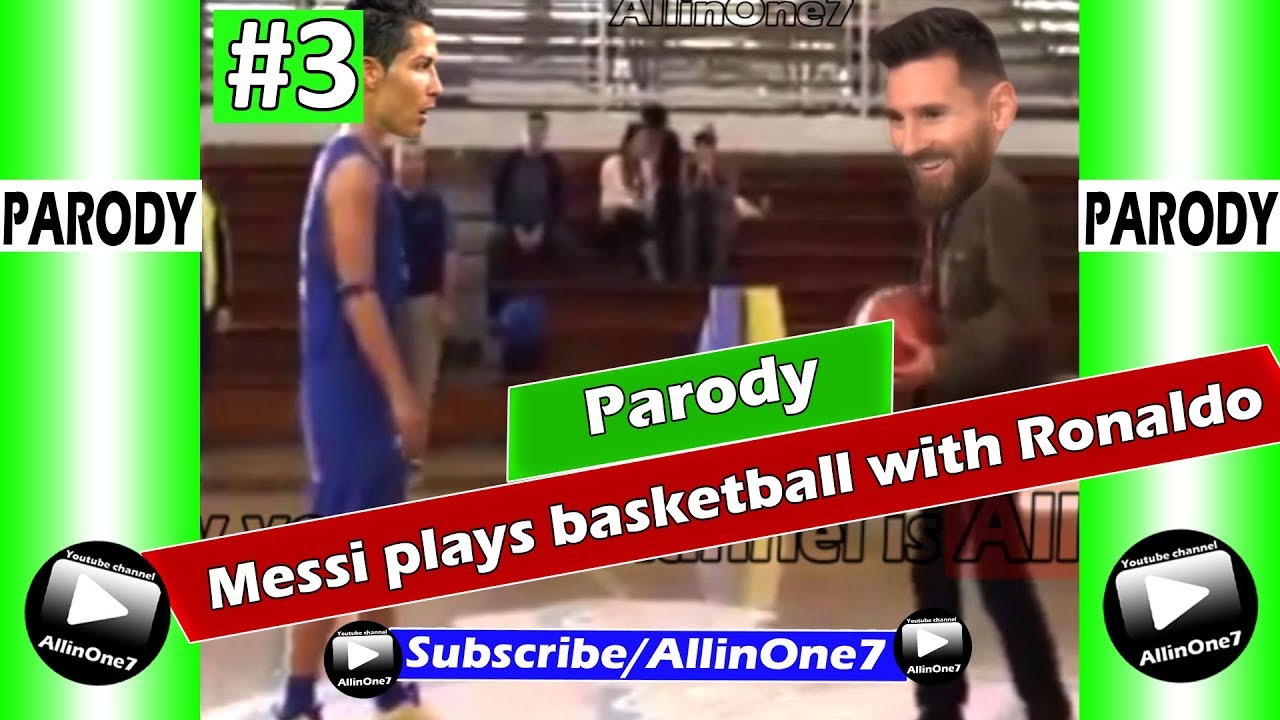 Messi plays basketball with Ronaldo - YouTube