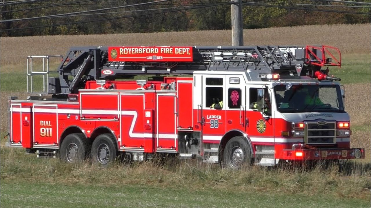 Royersford Fire Department Ladder 98 & NEW Friendship Ambulance Medic ...