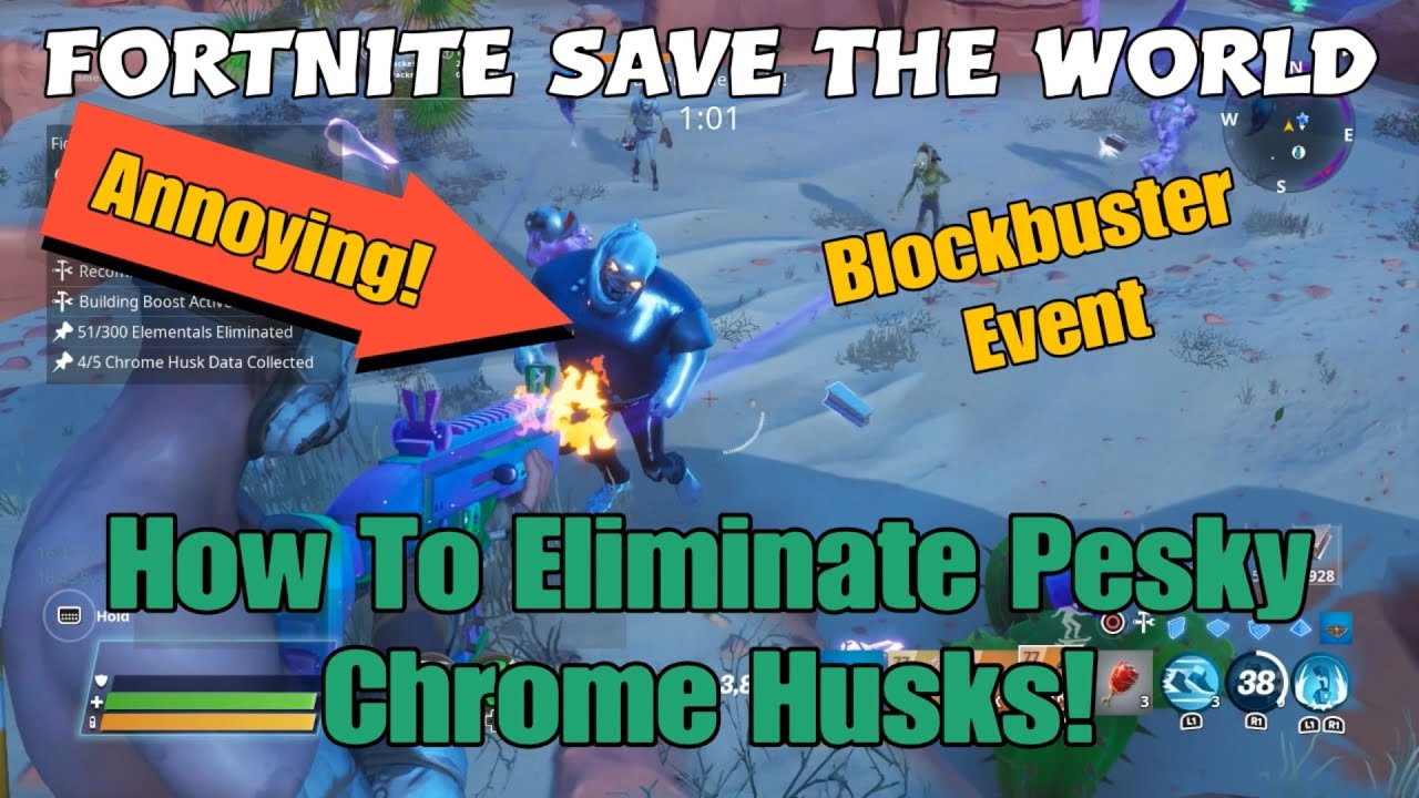 316) Fortnite Save The World - How To Eliminate Chrome Husks ...