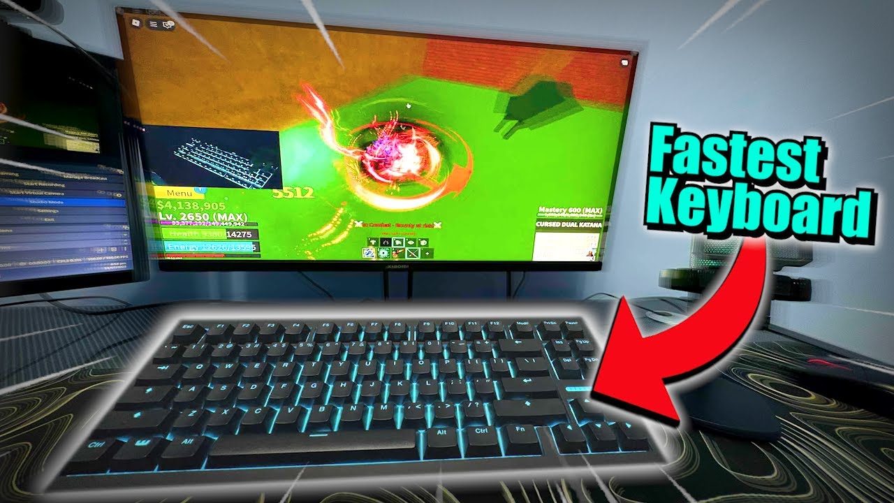 I used Tenz's Keyboard to Bounty Hunt in Blox Fruits (Wooting 80he ...