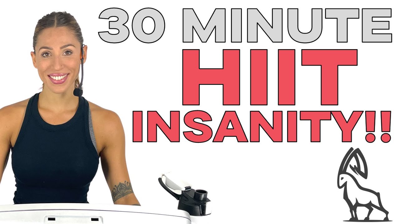 30 MIN HIIT INSANITY | Treadmill Run! - YouTube
