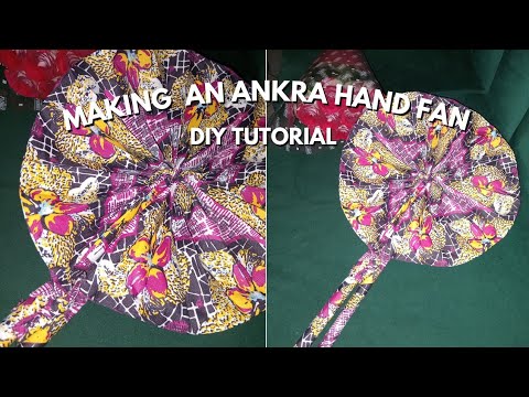 HOW TO:make an Ankra hand fan|DIY hand fan tutorial|easy tutorial ...