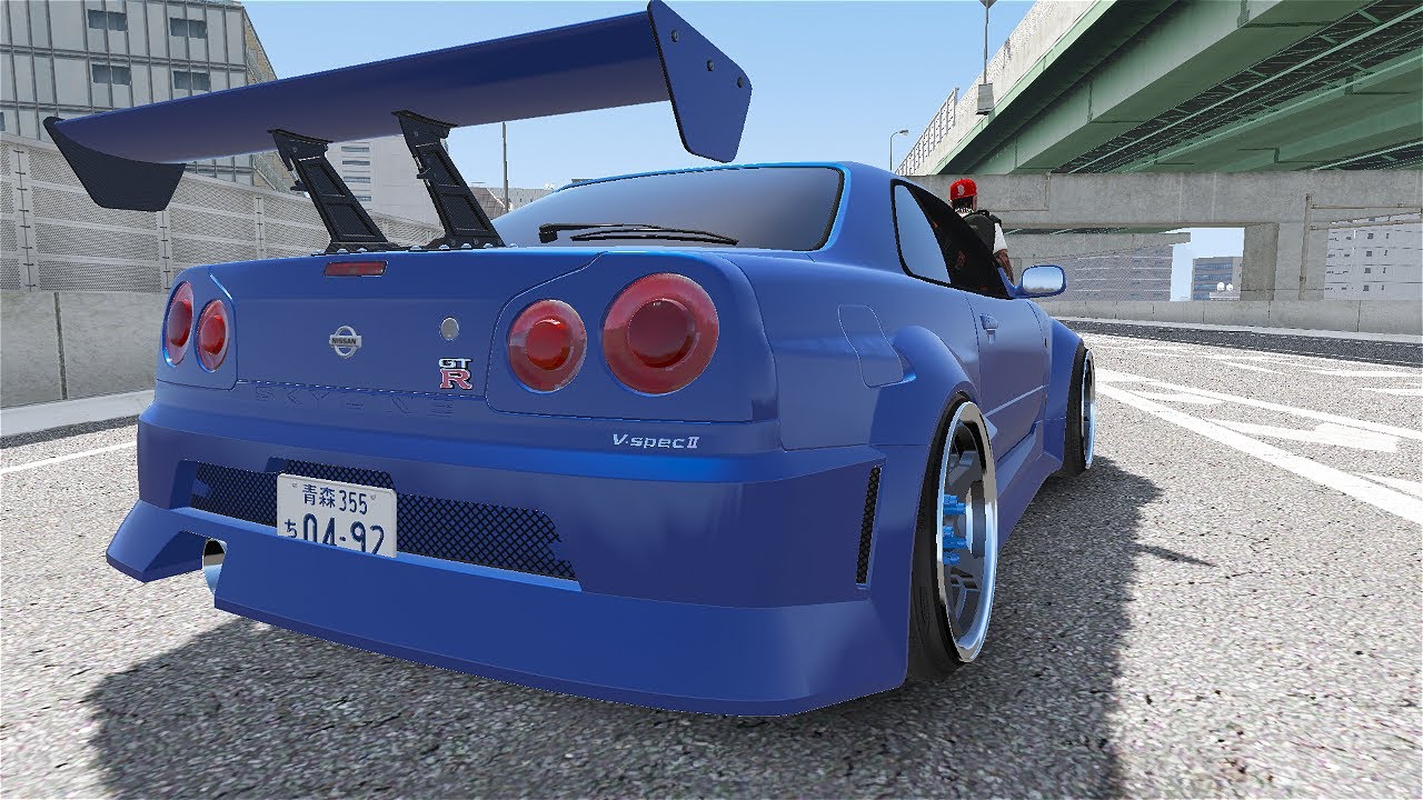 GTA V MODDED - Skyline A Monster (IMPORT NIGHT) - YouTube