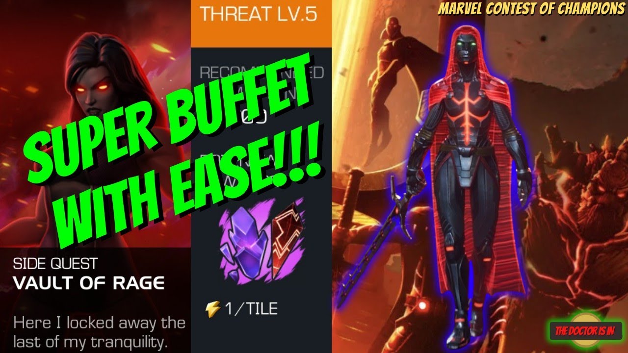 How To Beat MCOC Side Quest Vault of Rage Super Buffet Guillotine 2099 ...