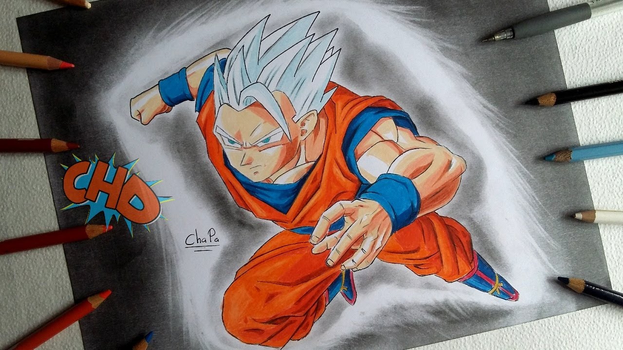 COMO DIBUJAR A GOHAN MISTICO SSJ DIOS/ HOW TO DRAW GOHAN SUPER SAIYAN ...