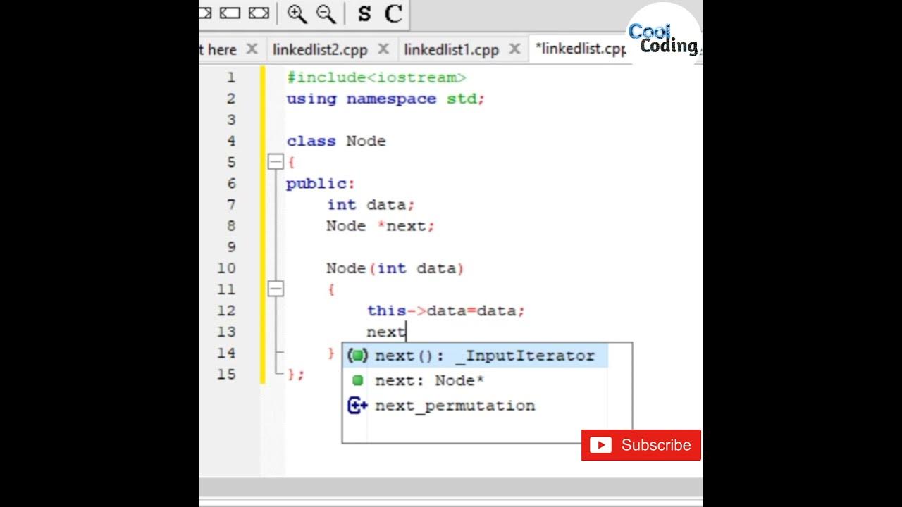 Print Linkedlist With The Use Of Function Data Structure C Cool Coding Youtube