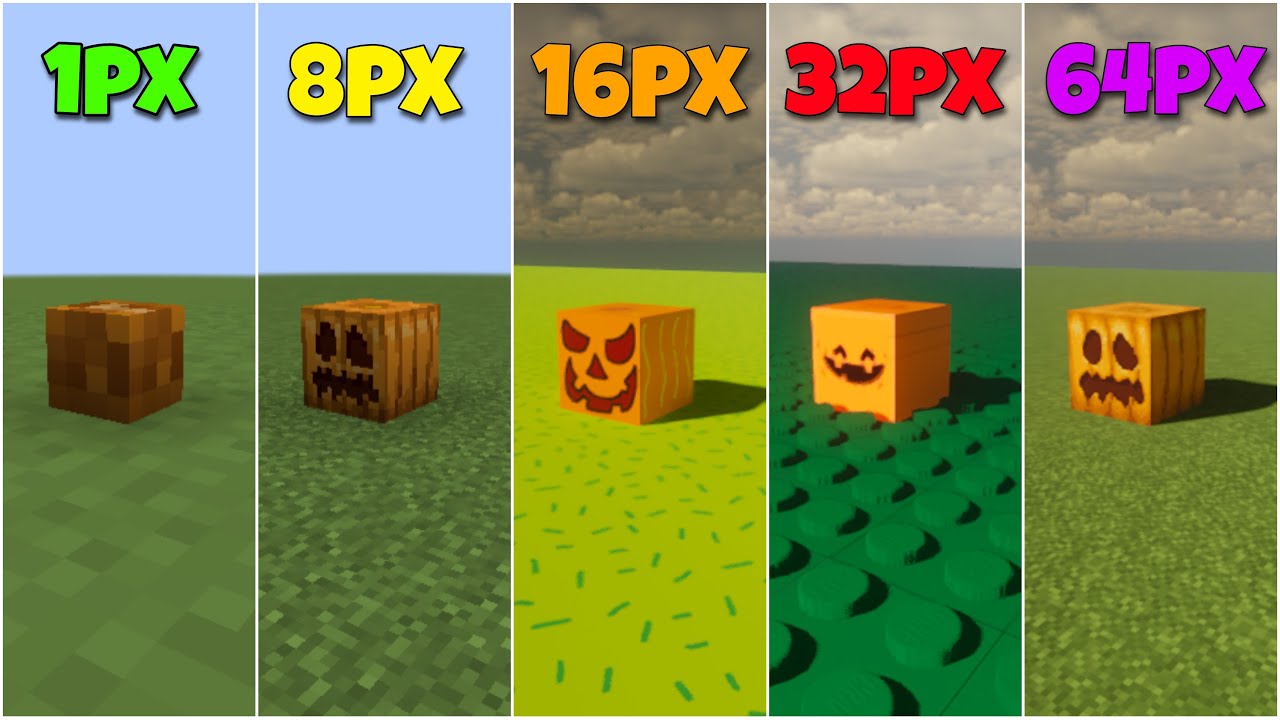 1px vs 8px vs 16px vs 32px vs 64px vs 512px texture - YouTube