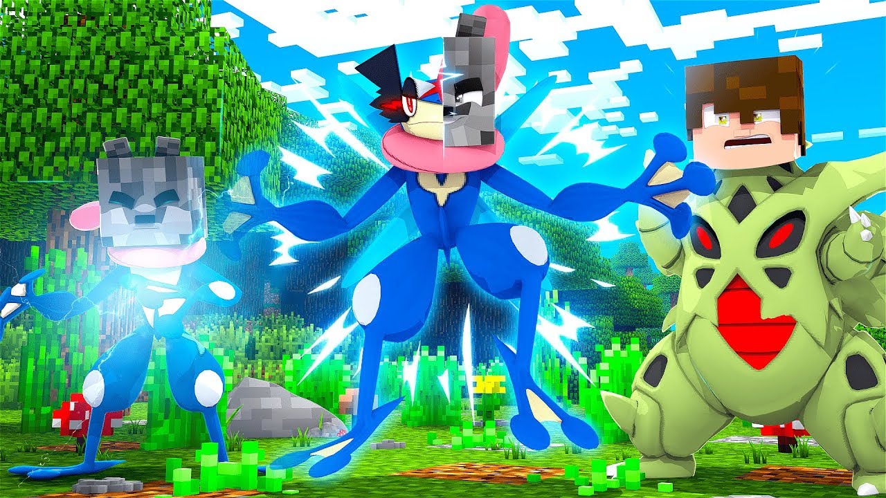 FIZ a FUSÃO com POKÉMON GRENINJA super FORTE no MINECRAFT - YouTube