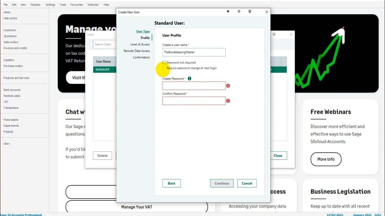 How to Add, Edit, Remove and View Users on Sage - Sage 50 Tutorial - #sage #accounting - YouTube