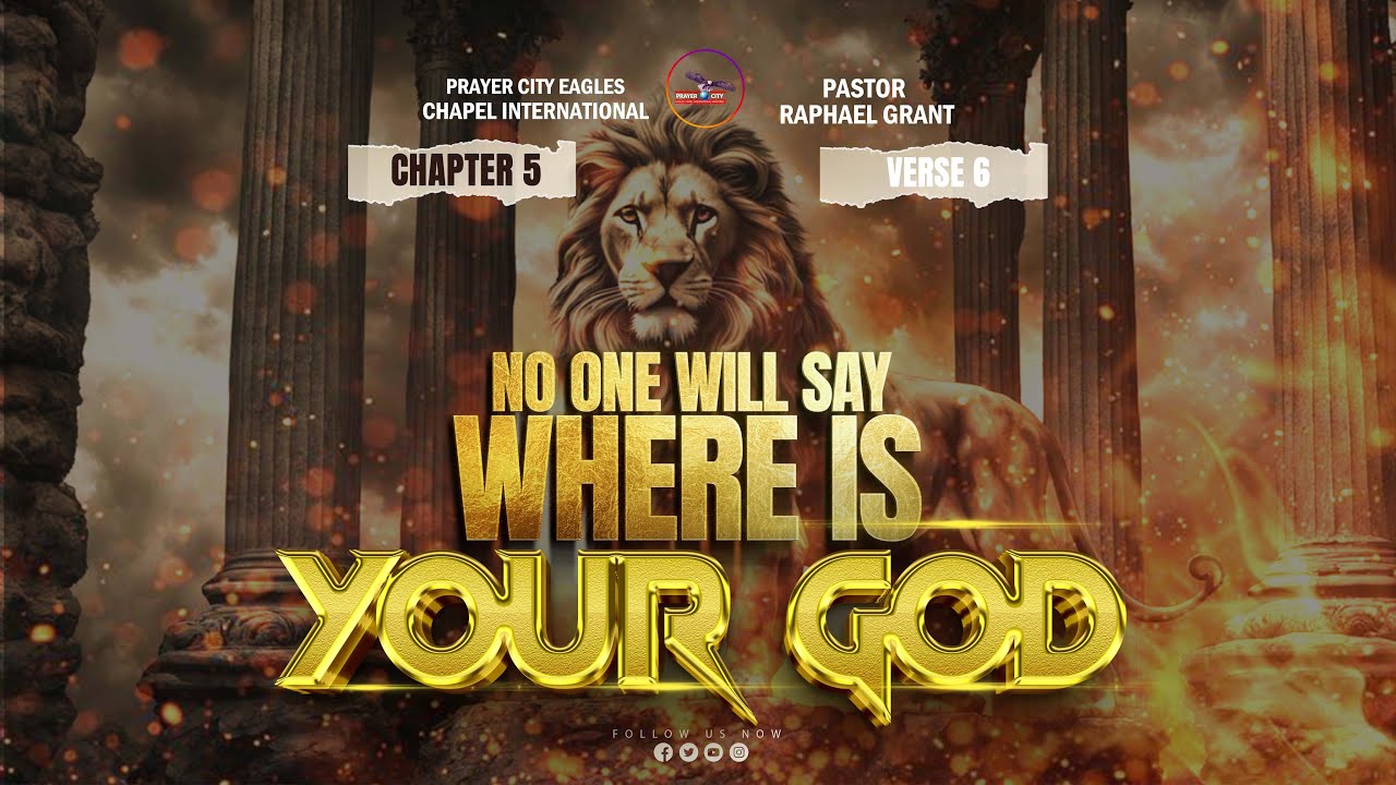 NO ONE WILL SAY WHERE IS YOUR GOD | CH 5 VERSE 6 - YouTube