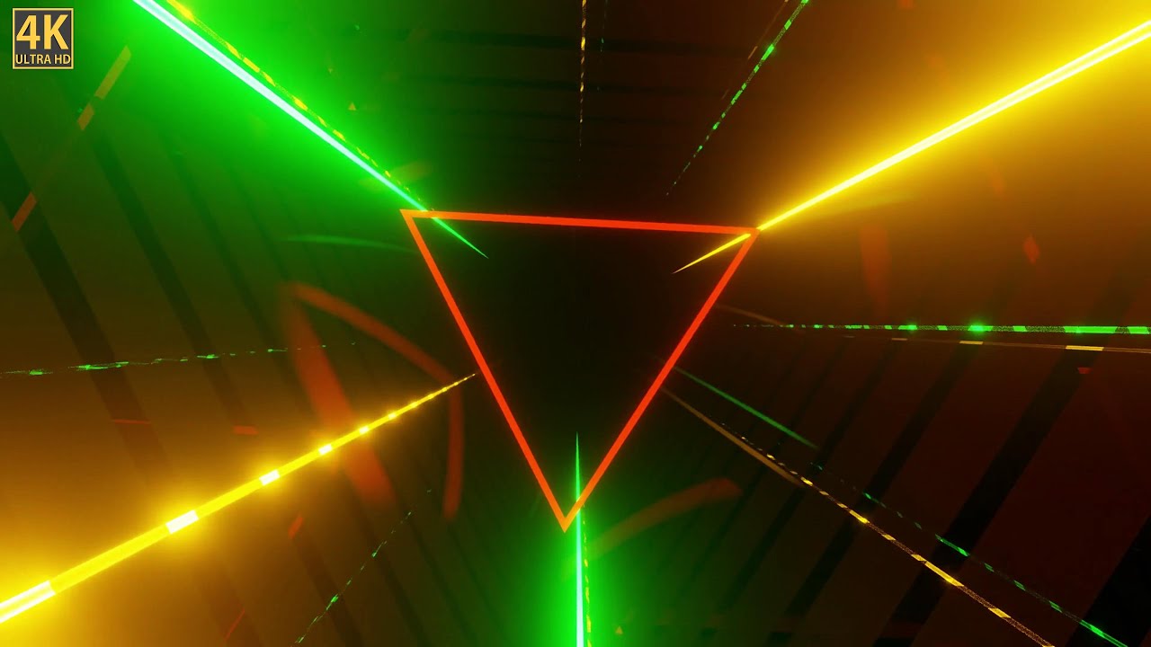 VJ LOOPS NEON - Abstract Background Video 4k - Triangle Background ...