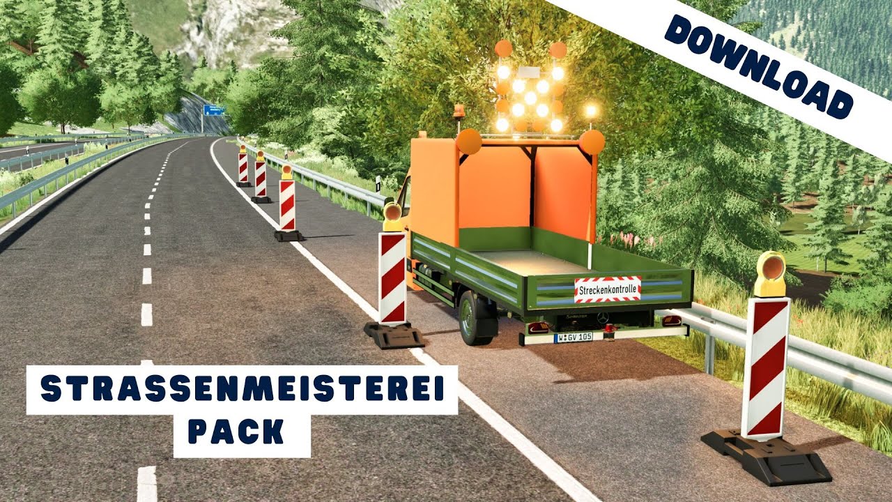 LS22 - Streckenkontrolle auf der Autobahn! Baum bedroht unsere Autobahn ...