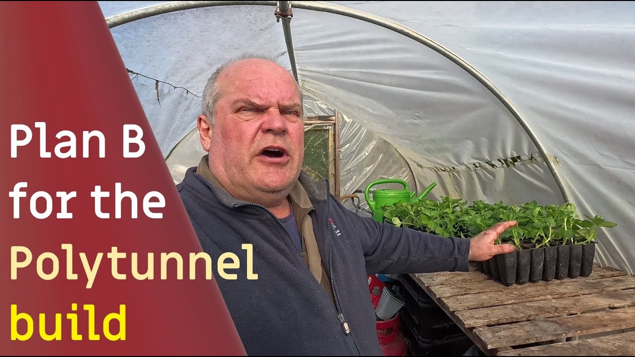 Plan B for the Polytunnel build - YouTube
