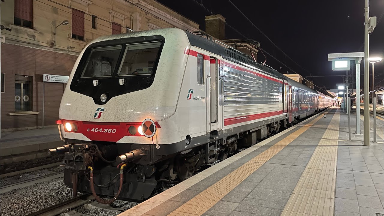 NUOVA “LIVREA” PER LE E464! …Primo viaggio in Adriatica (ICN 752) - YouTube