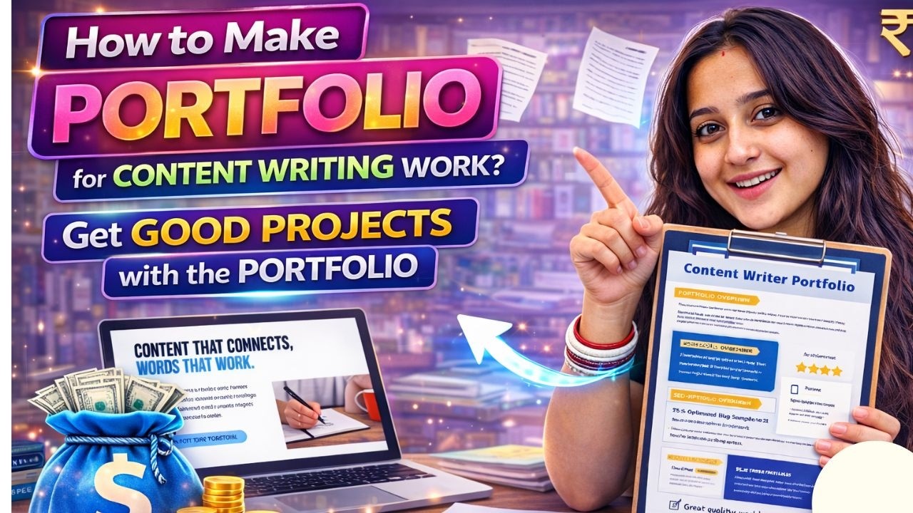 How to create a portfolio For Content Writing Work without experience ...