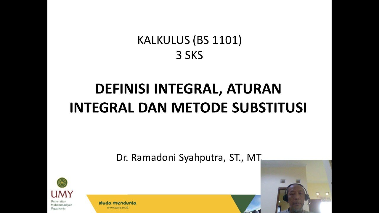 Kalkulus (Video Definisi Integral, Aturan Integral dan Metode ...