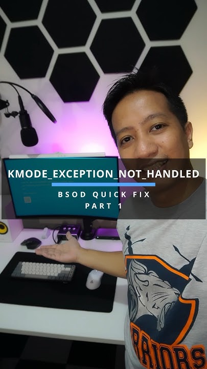 KMODE_EXCEPTION_NOT_HANDLED Bsod quick fix PART 1 #shorts - YouTube